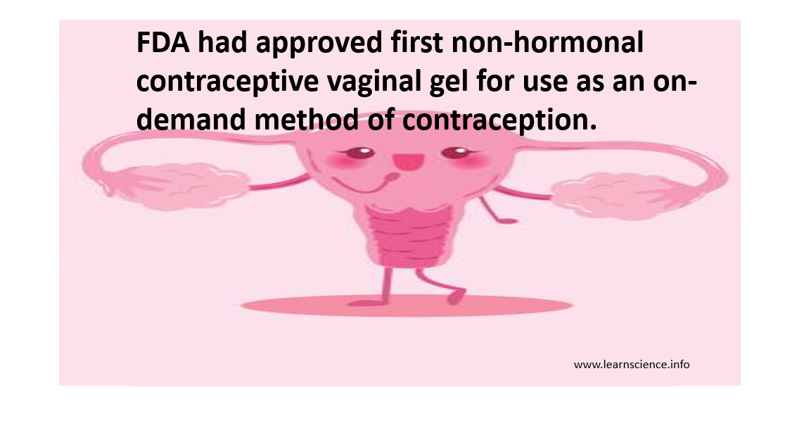 FDA approval of first non-hormonal contraceptive gel - BioPharma Notes